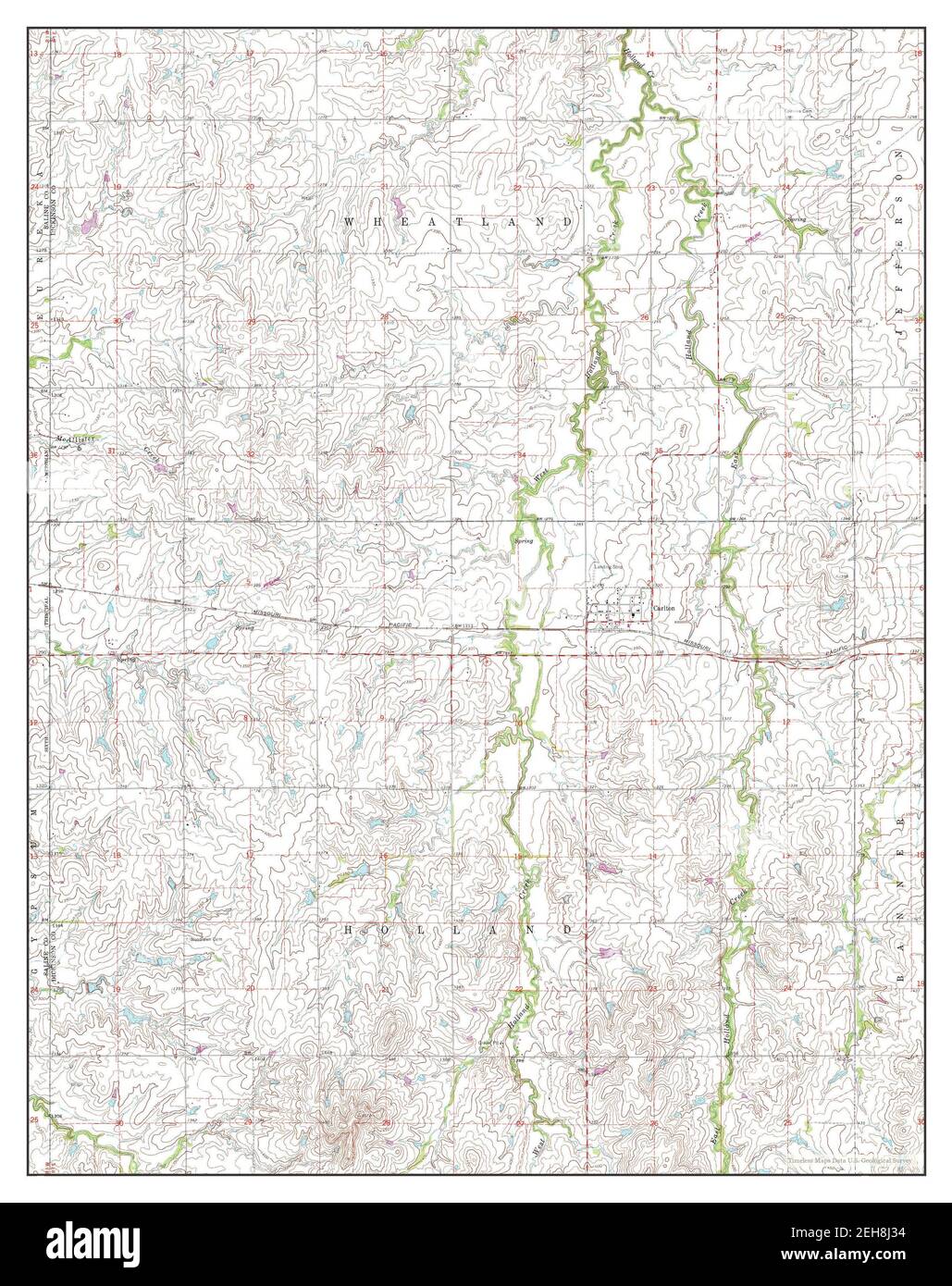 Carlton, Kansas, map 1964, 1:24000, United States of America by ...