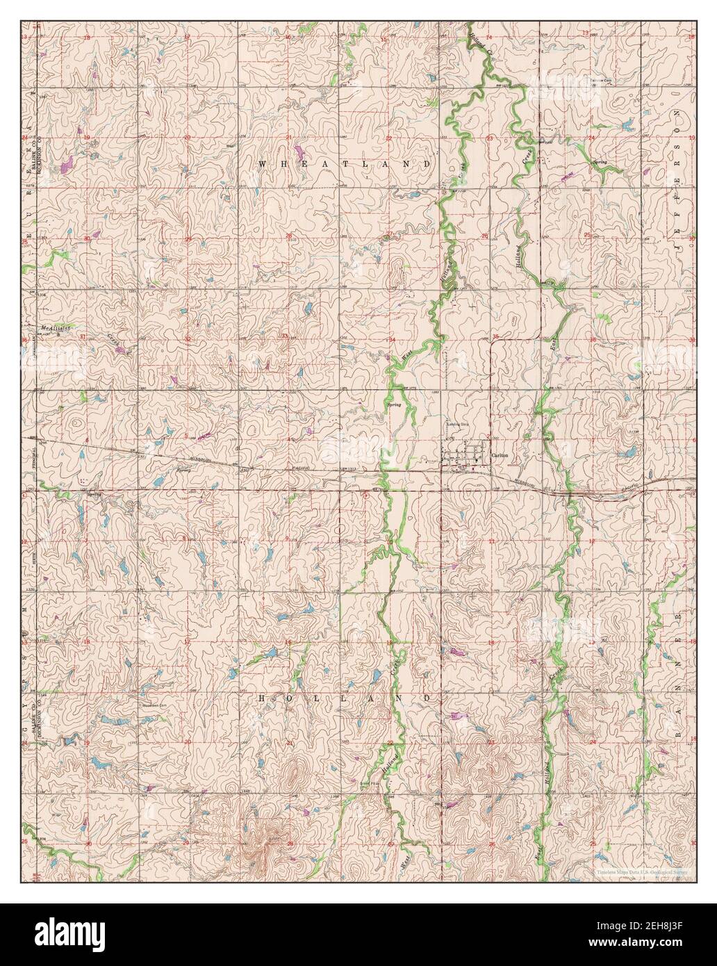 Carlton, Kansas, map 1964, 1:24000, United States of America by ...
