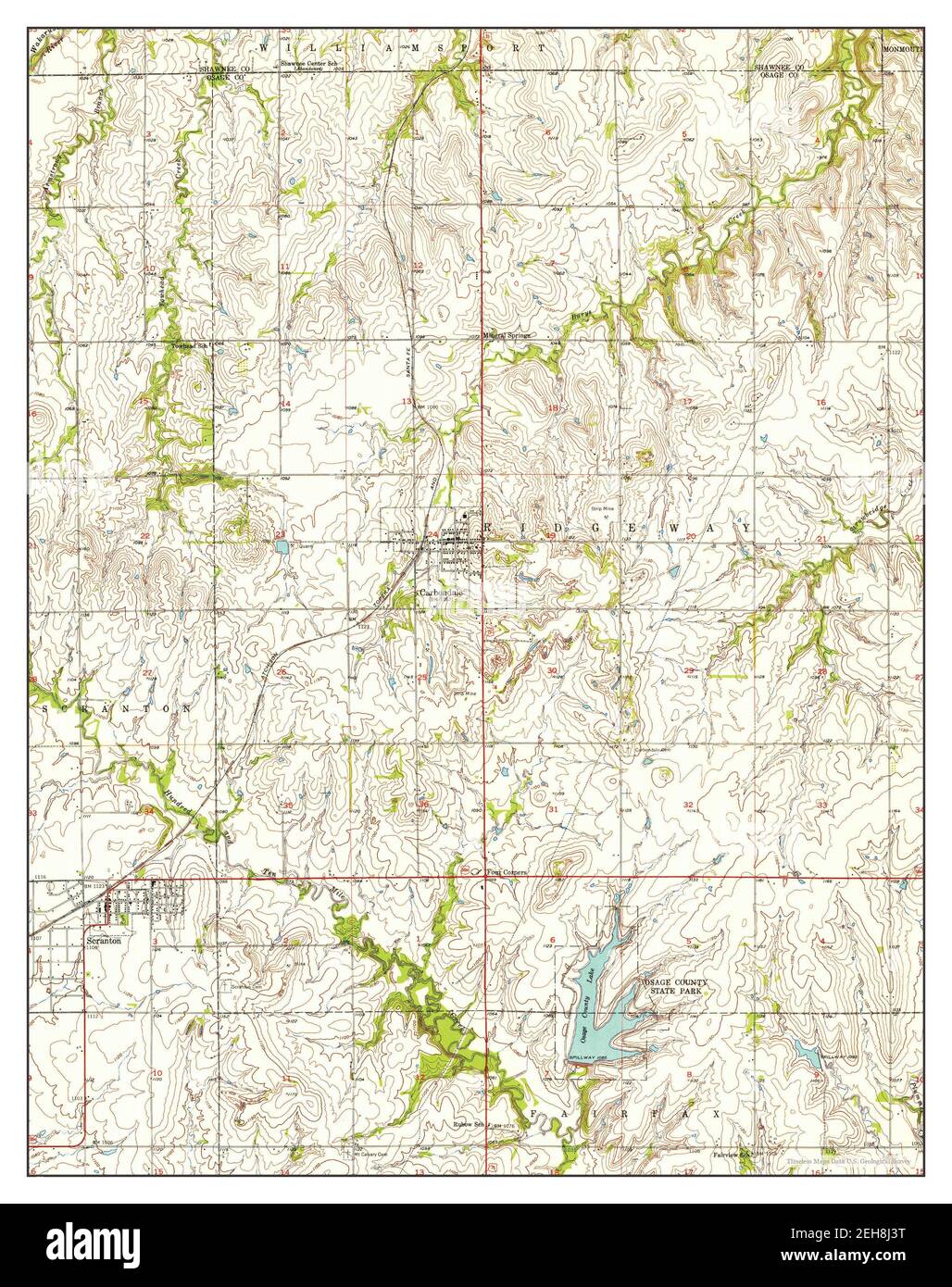 Map of carbondale Cut Out Stock Images & Pictures - Alamy