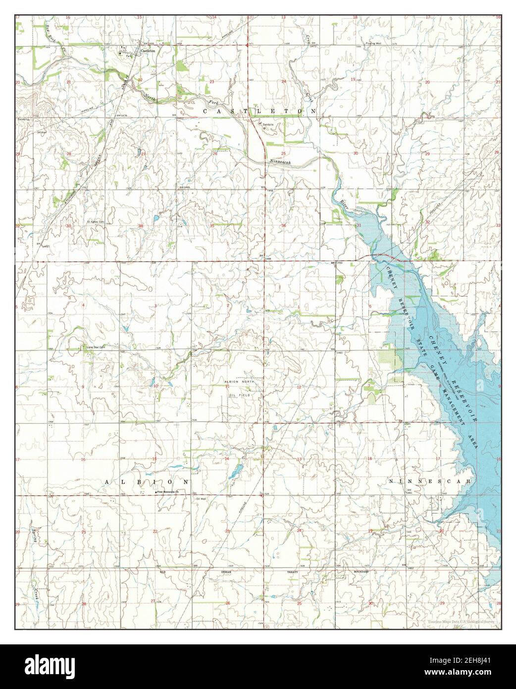 Castleton, Kansas, map 1965, 1:24000, United States of America by ...