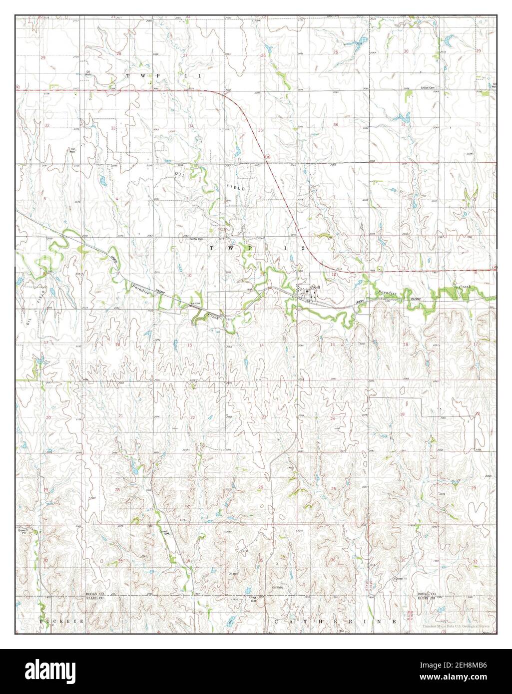 Codell, Kansas, map 1978, 1:24000, United States of America by Timeless ...