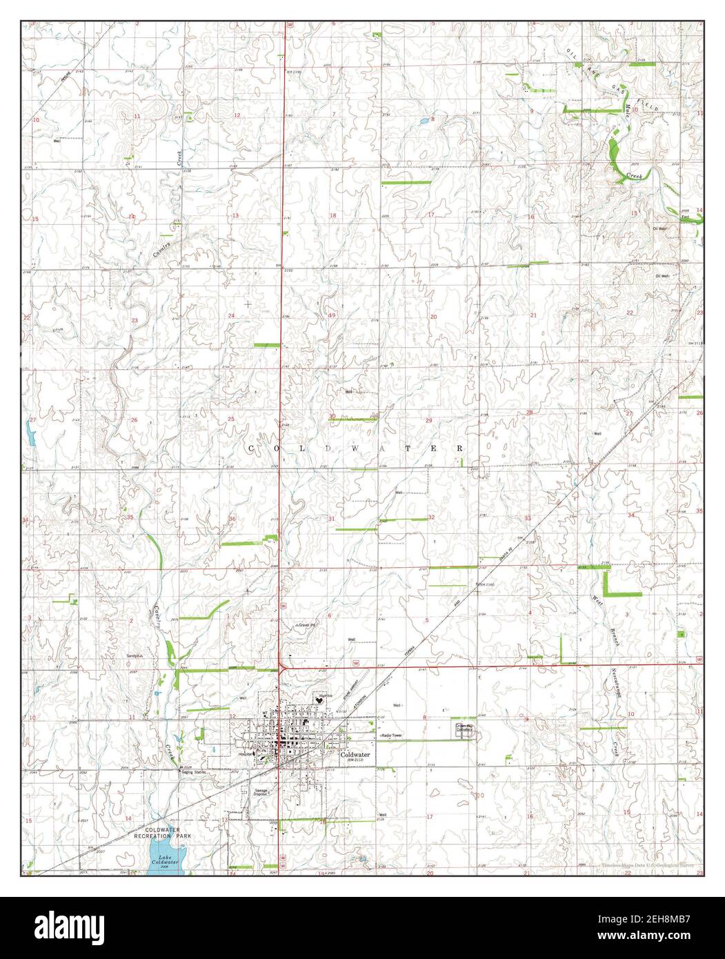 Map Of Coldwater High Resolution Stock Photography and Images - Alamy