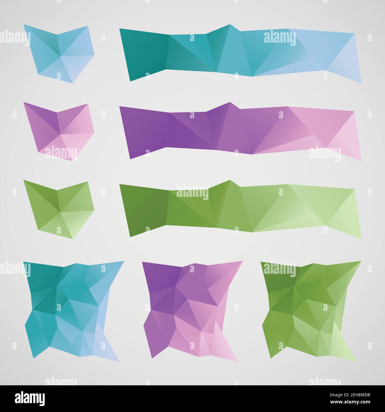 Abstract Triangle Text Boxes Stock Vector Image & Art - Alamy