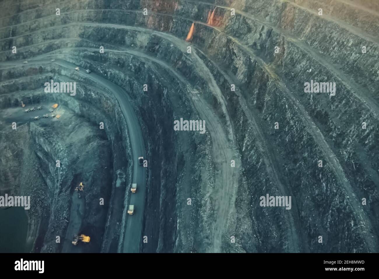 Blast in open cast mining quarry hi-res stock photography and images ...