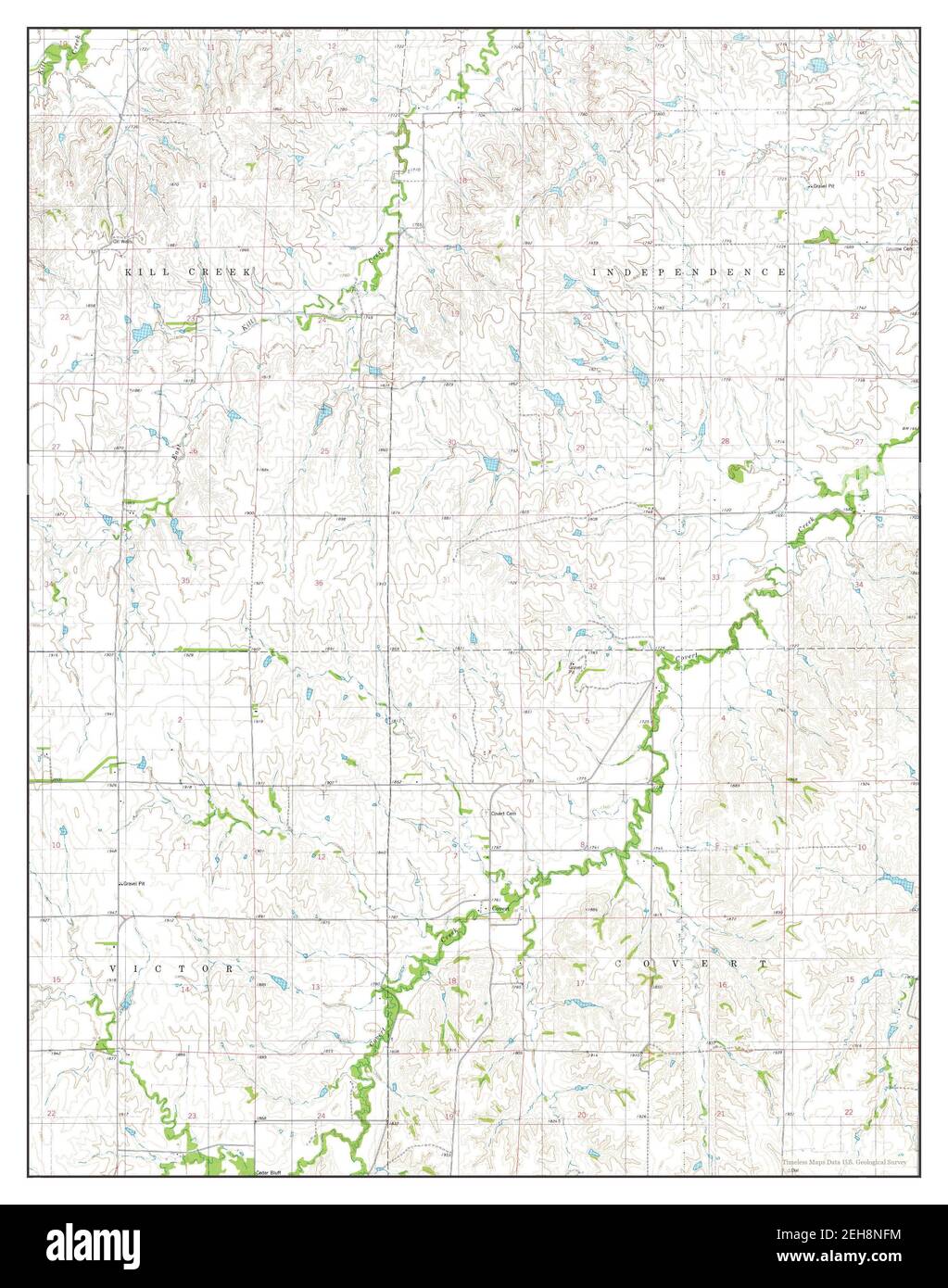 Covert, Kansas, map 1978, 1:24000, United States of America by Timeless ...