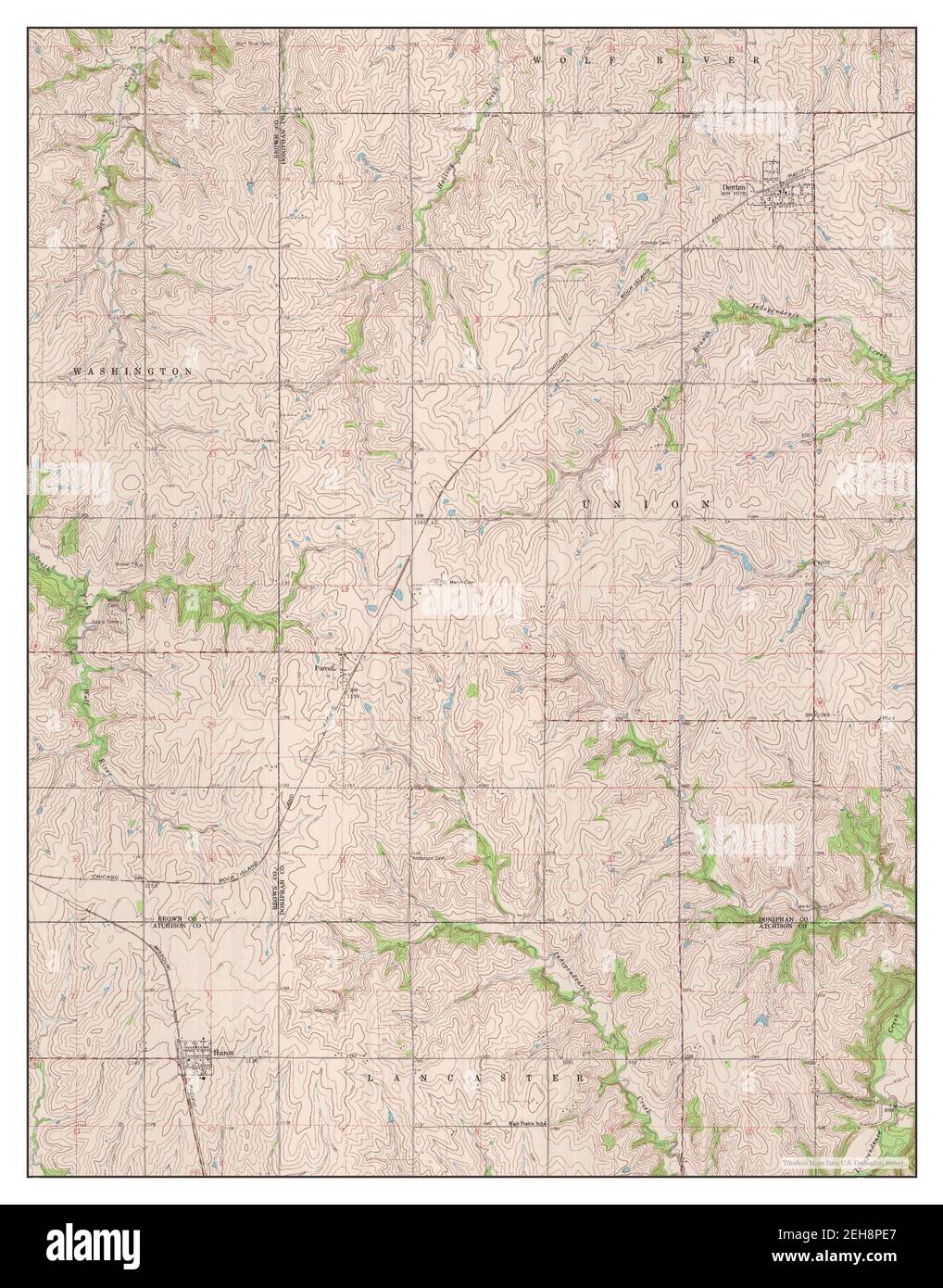Map of denton Cut Out Stock Images & Pictures - Alamy