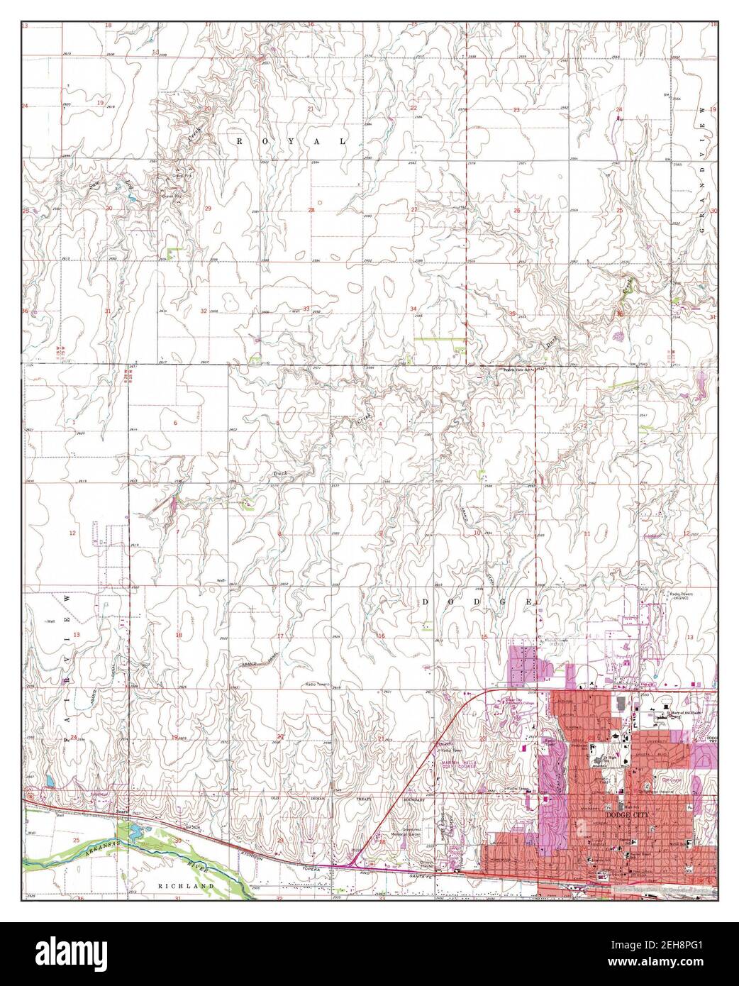 Map Of Dodge City High Resolution Stock Photography and Images - Alamy