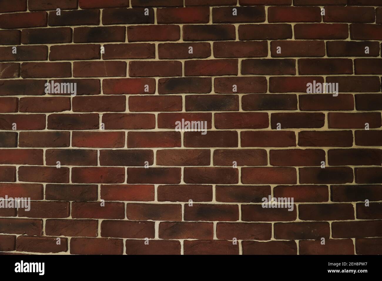 decorative brick wall, red brick and white stripes Stock Photo - Alamy