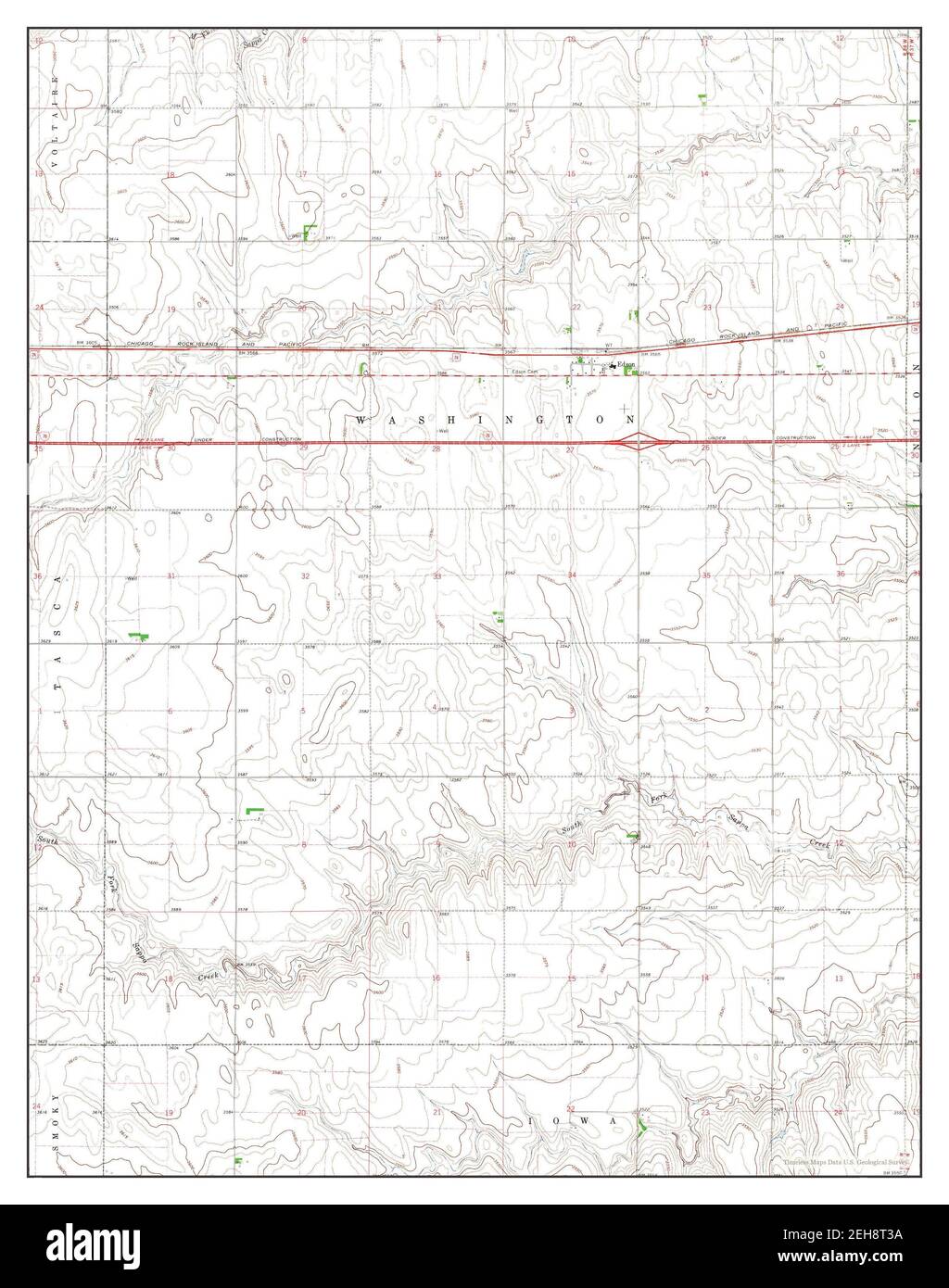 Edson, Kansas, map 1966, 1:24000, United States of America by Timeless ...