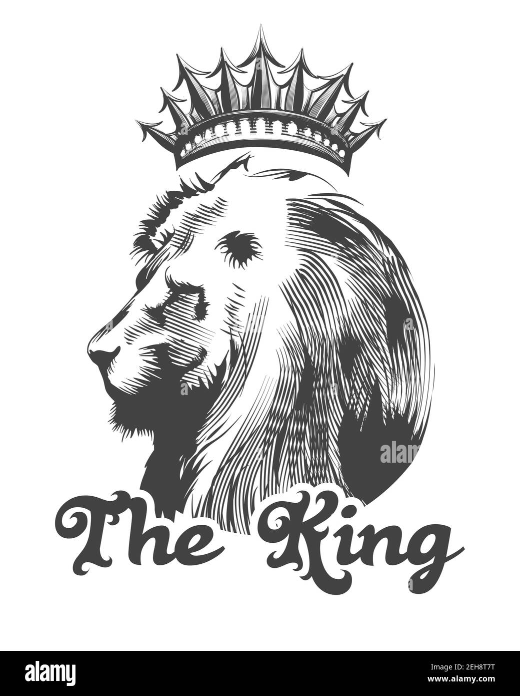 Lion With A Crown Vector
