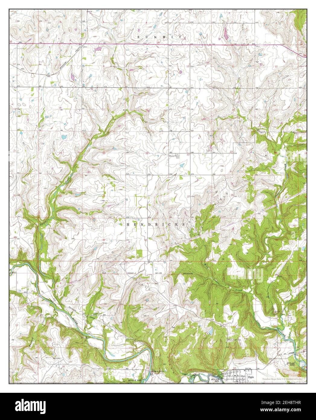 Elgin, Kansas, map 1962, 1:24000, United States of America by Timeless ...