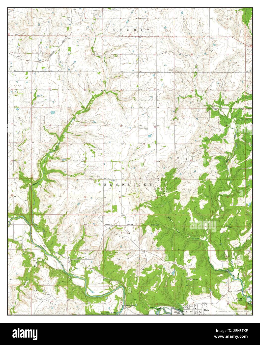 Elgin, Kansas, map 1962, 1:24000, United States of America by Timeless ...