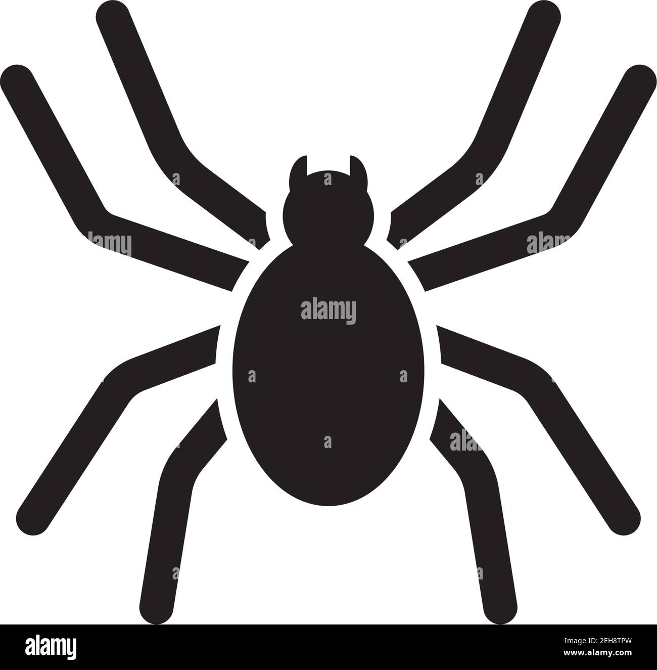Isolated spider vector logo insect Cut Out Stock Images & Pictures - Alamy