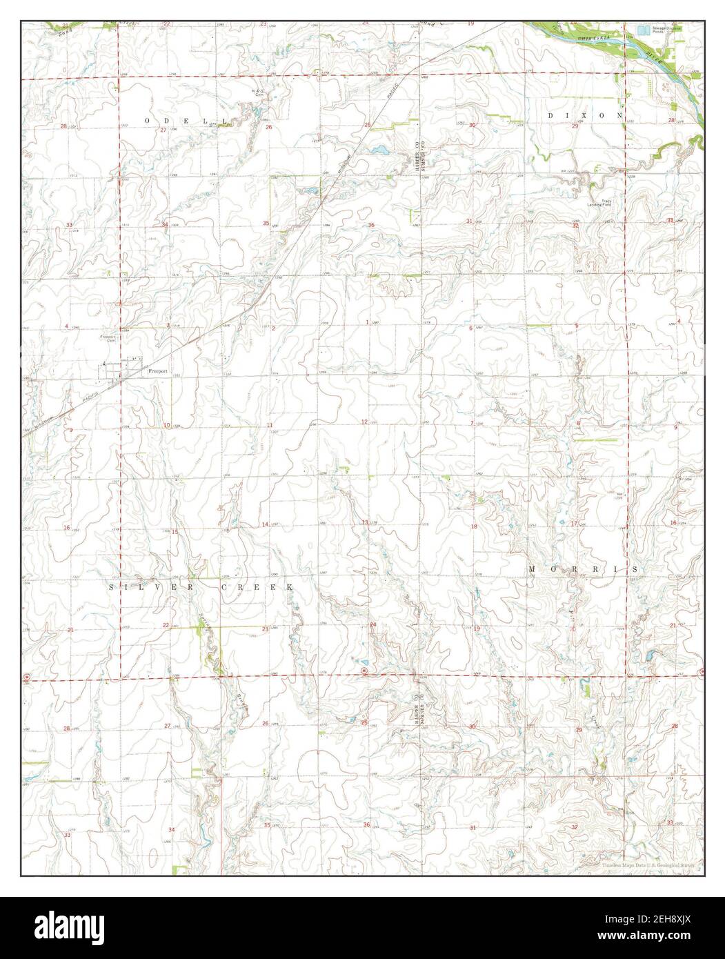 Freeport, Kansas, map 1971, 1:24000, United States of America by ...