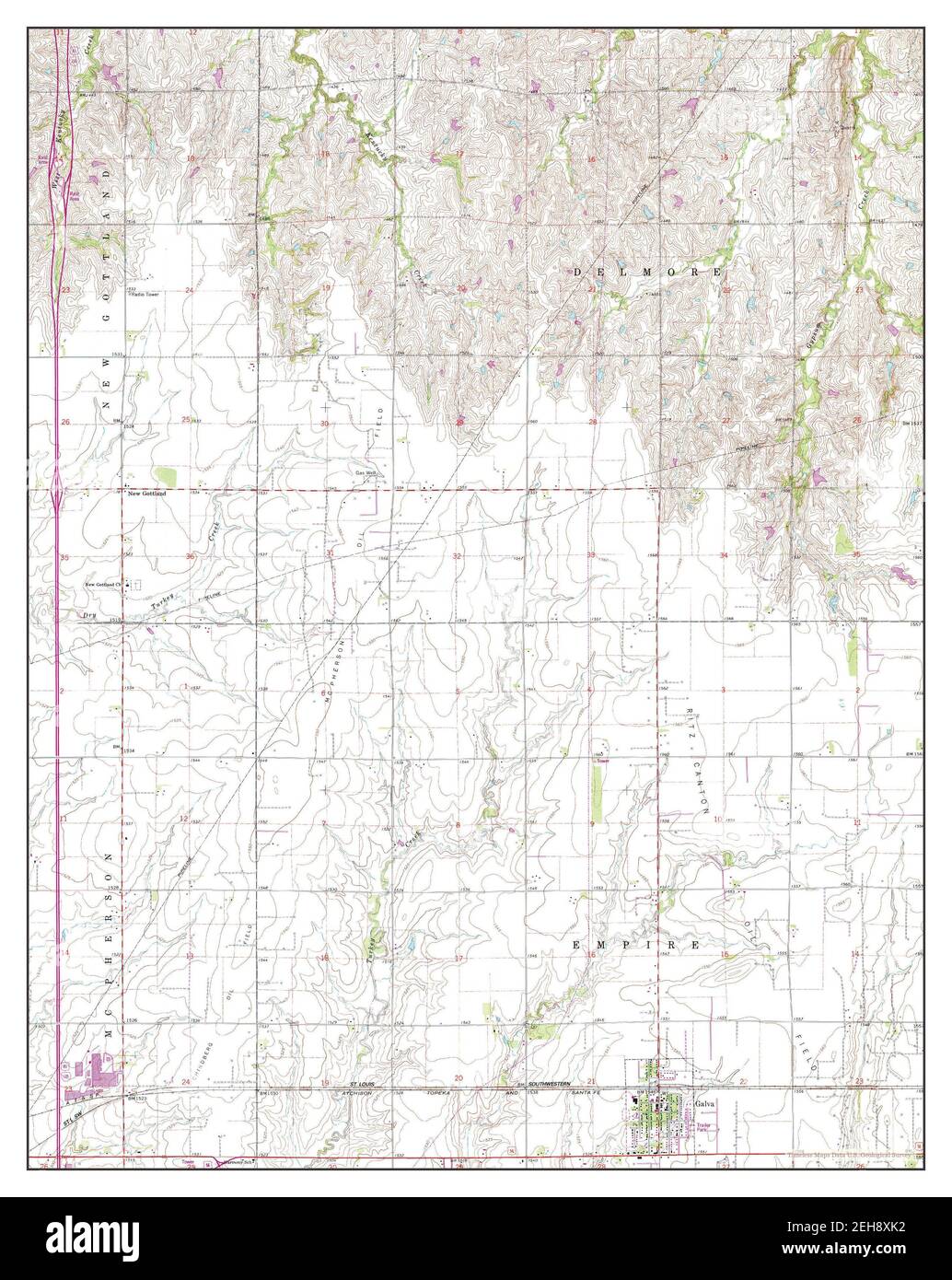 Map of galva hi-res stock photography and images - Alamy
