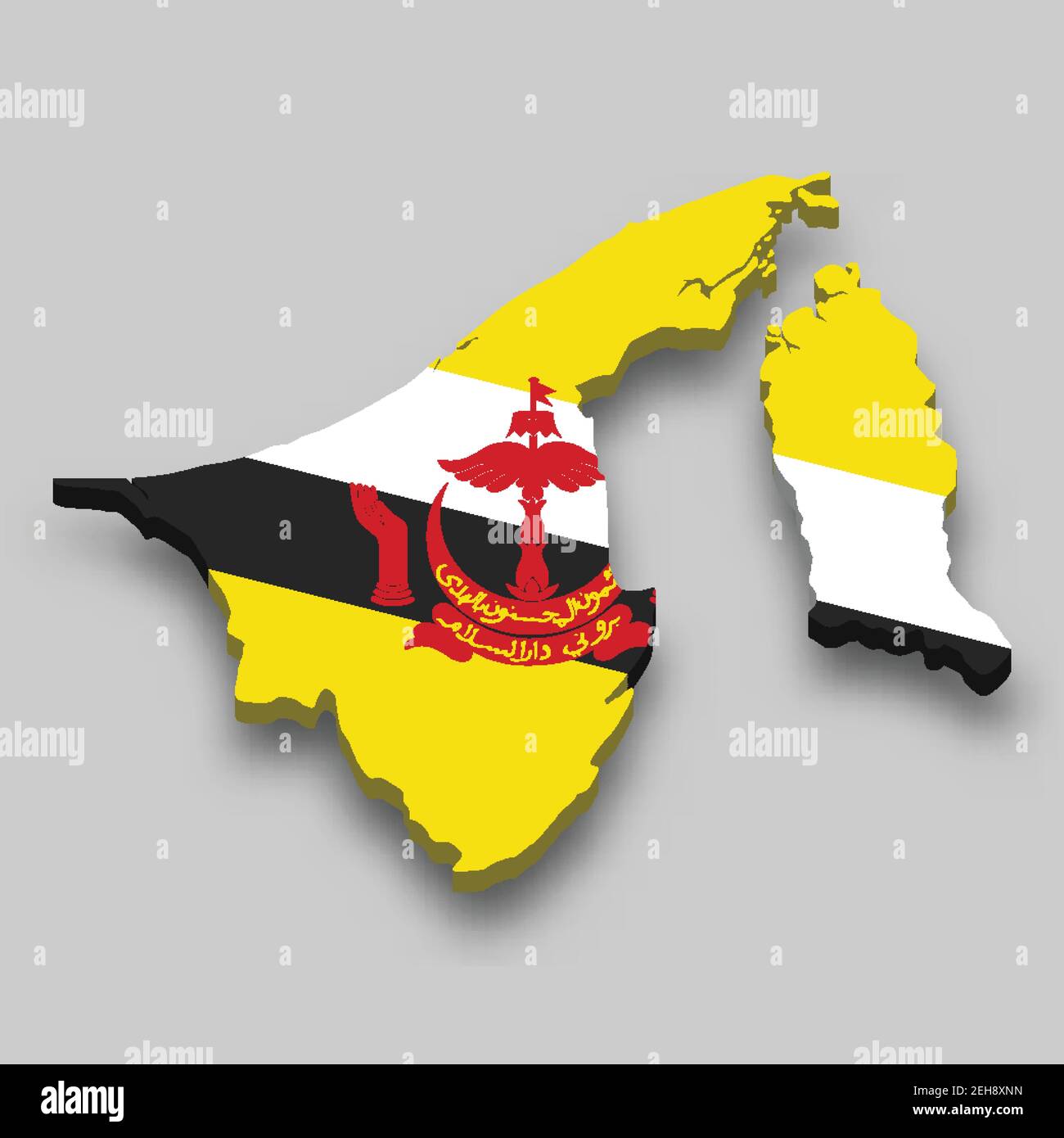 Brunei contour vector vectors hi-res stock photography and images - Alamy