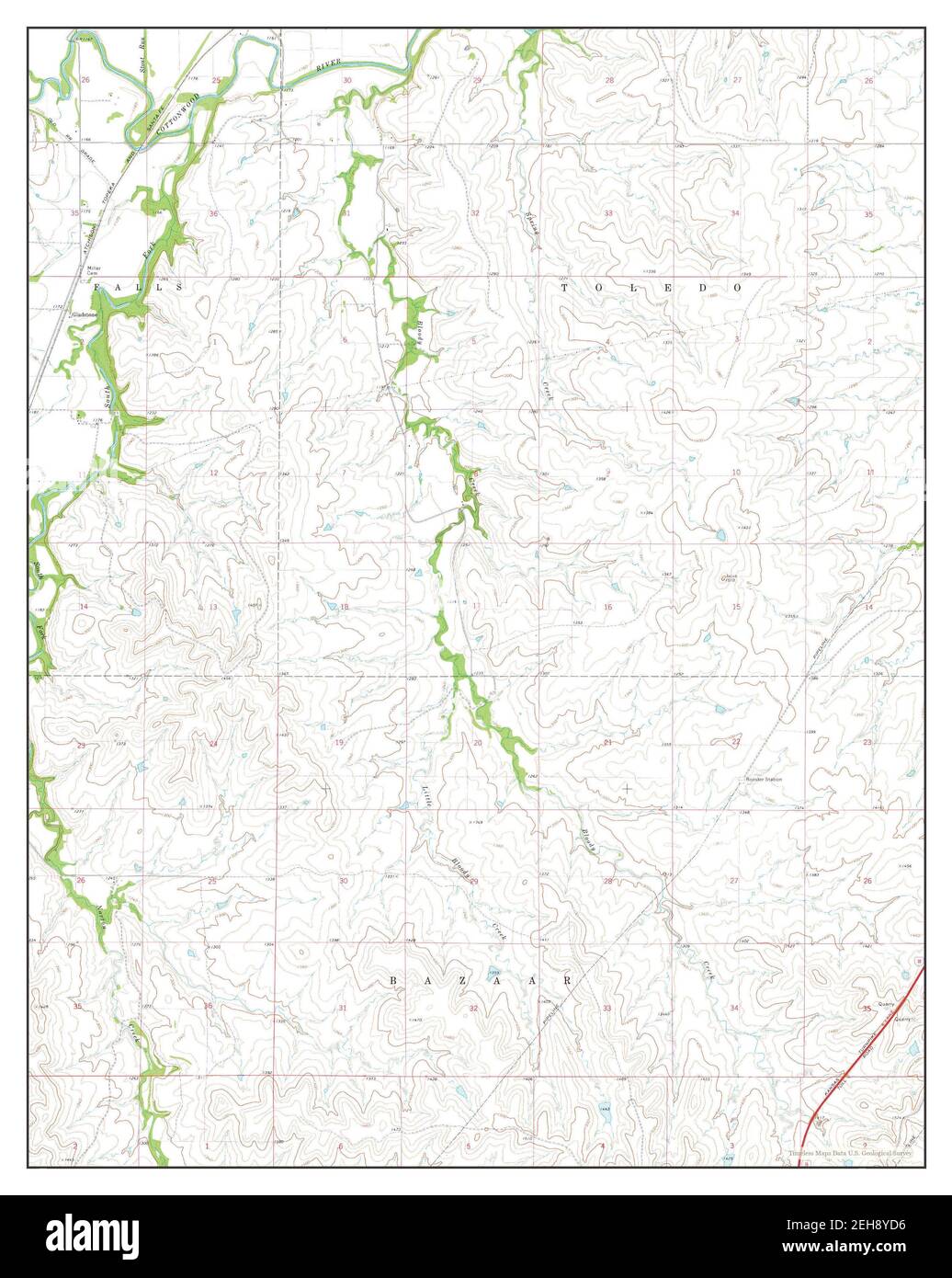 Gladstone, Kansas, map 1973, 1:24000, United States of America by ...