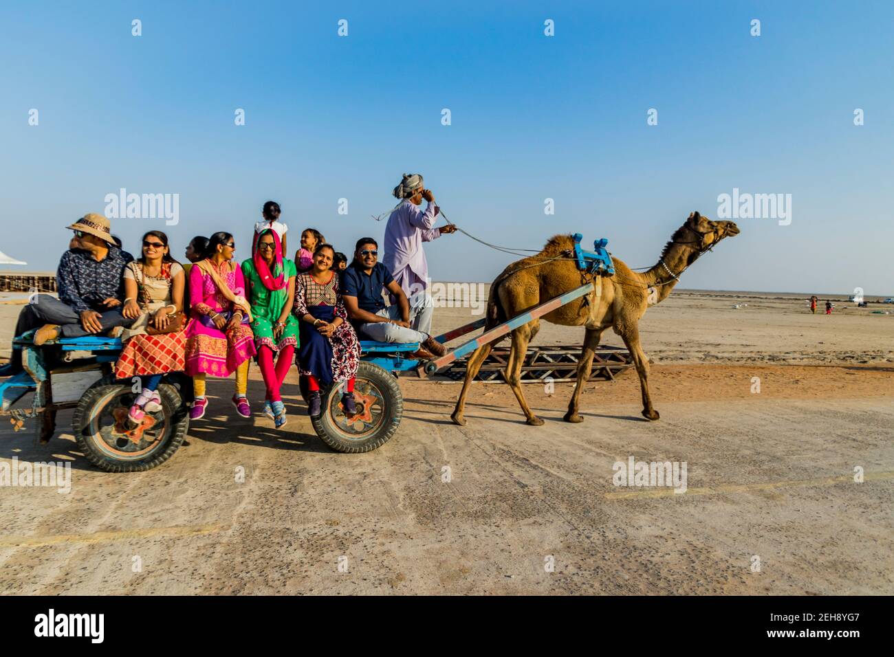 People in the White Rann Stock Photo - Alamy