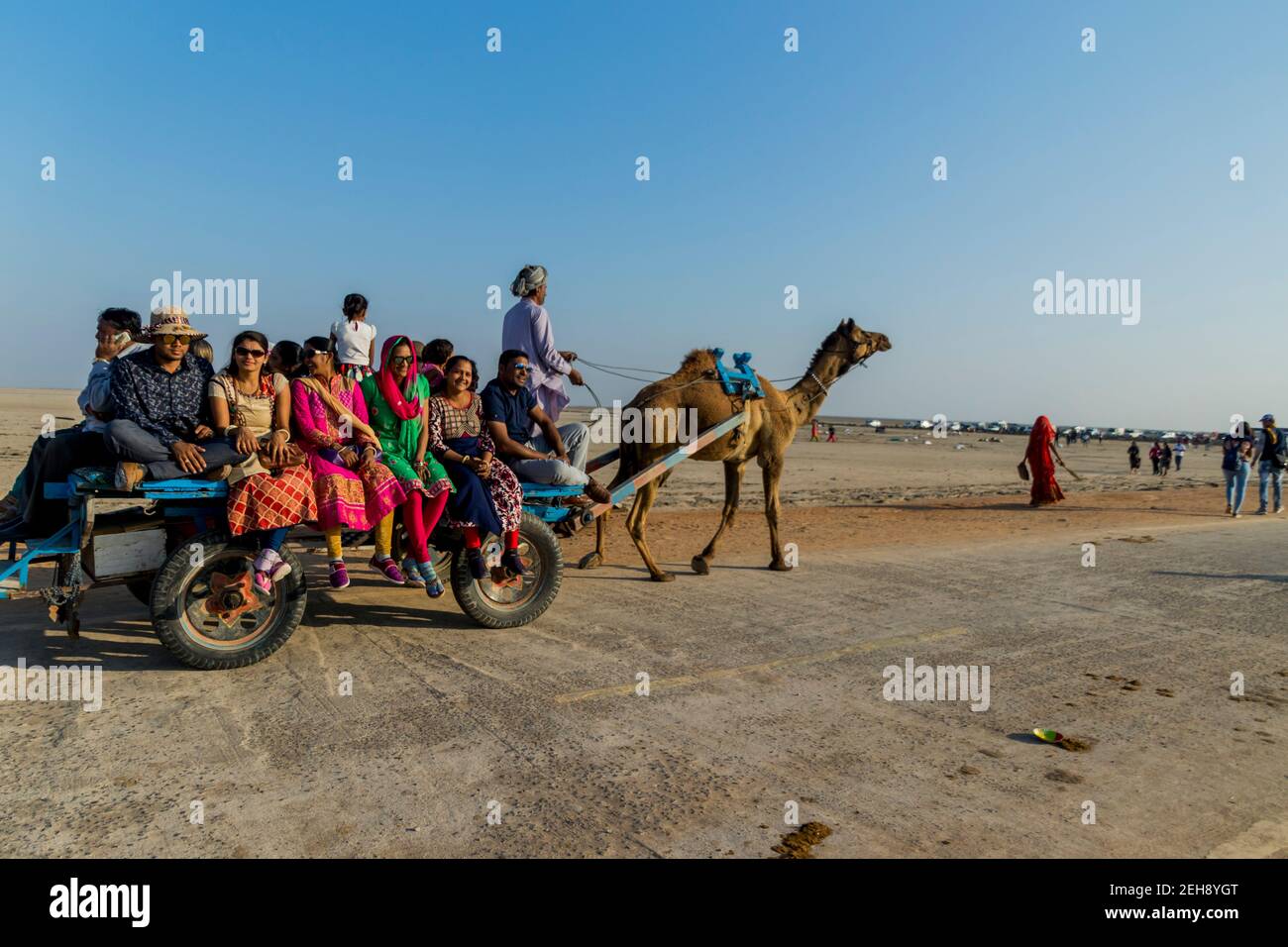 People in the White Rann Stock Photo - Alamy