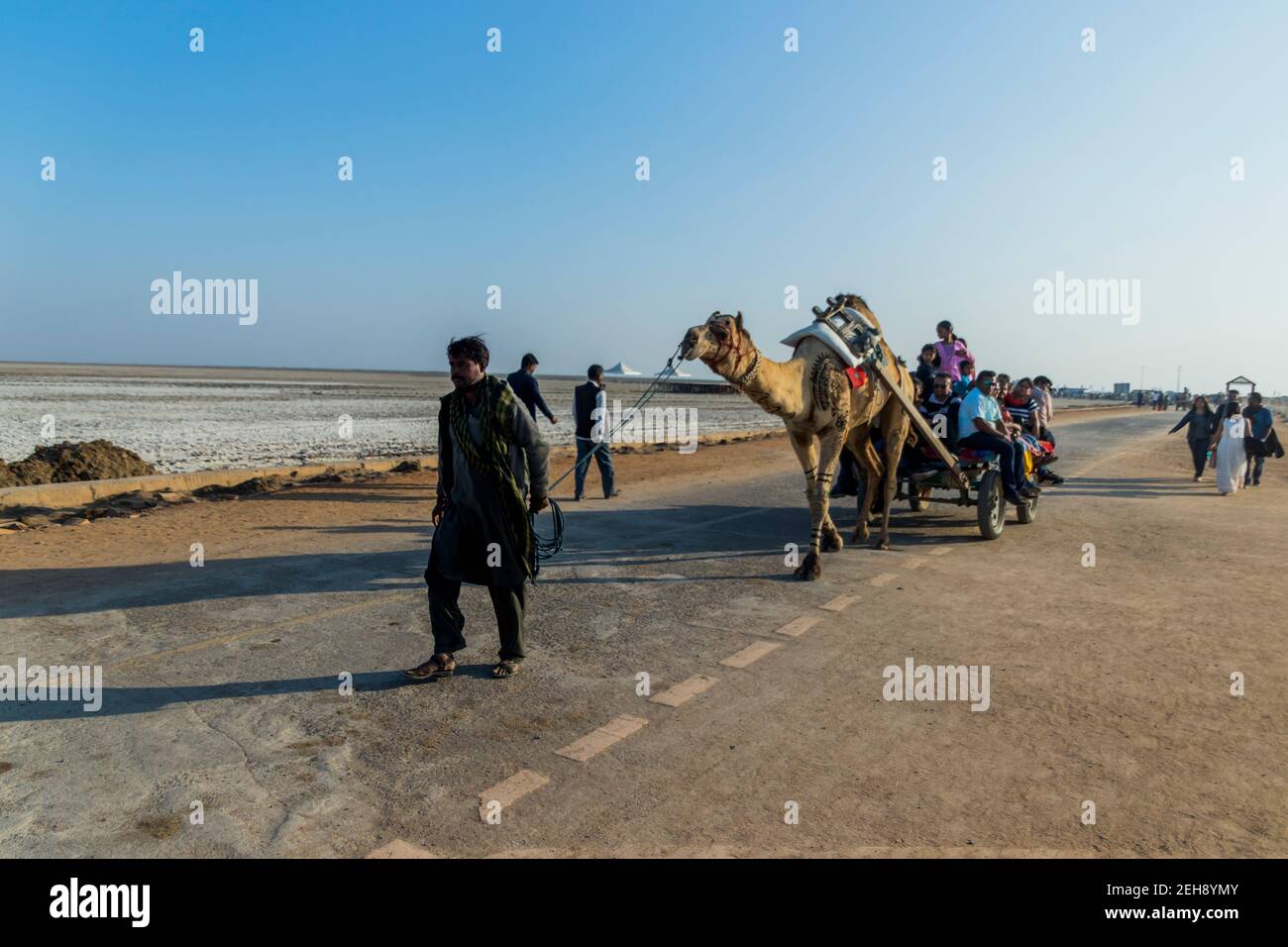 People in the White Rann Stock Photo - Alamy