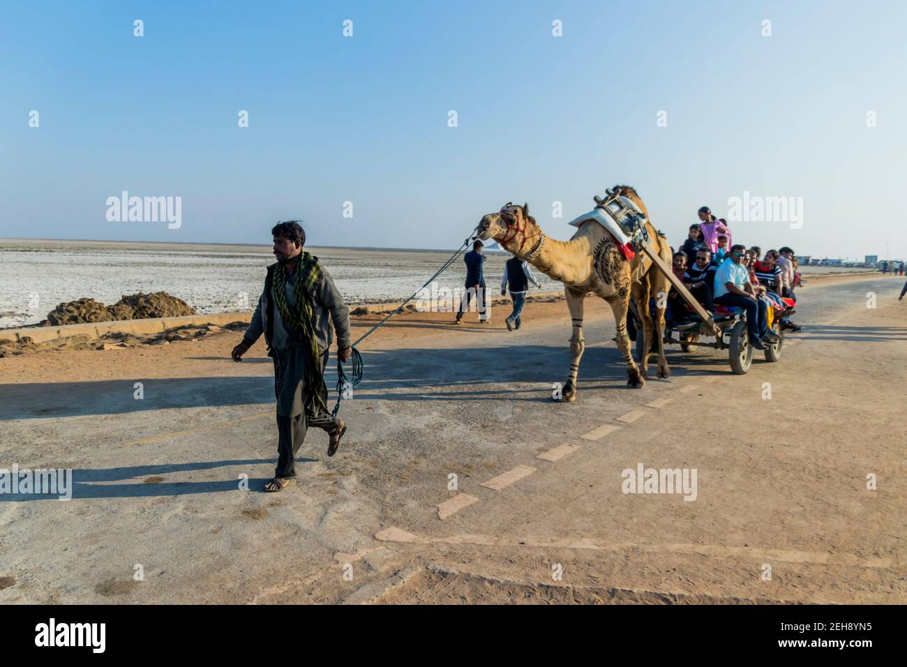 People in the White Rann Stock Photo - Alamy
