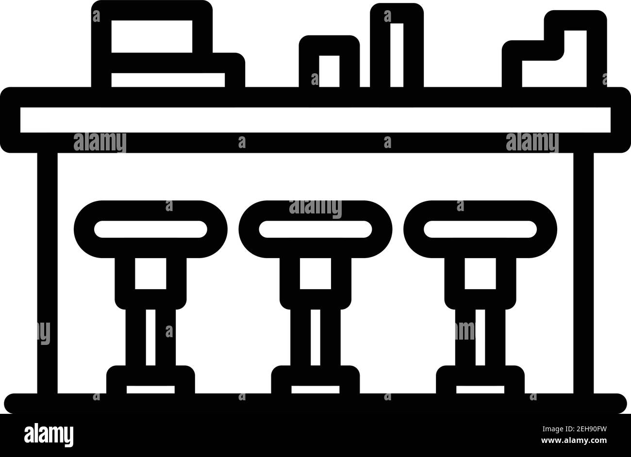 Bar counter icon. Outline bar counter vector icon for web design ... Bar counter icon. Outline bar counter vector icon for web design ...