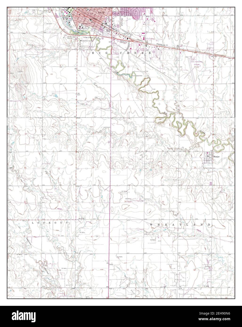 Map of hays kansas hi-res stock photography and images - Alamy