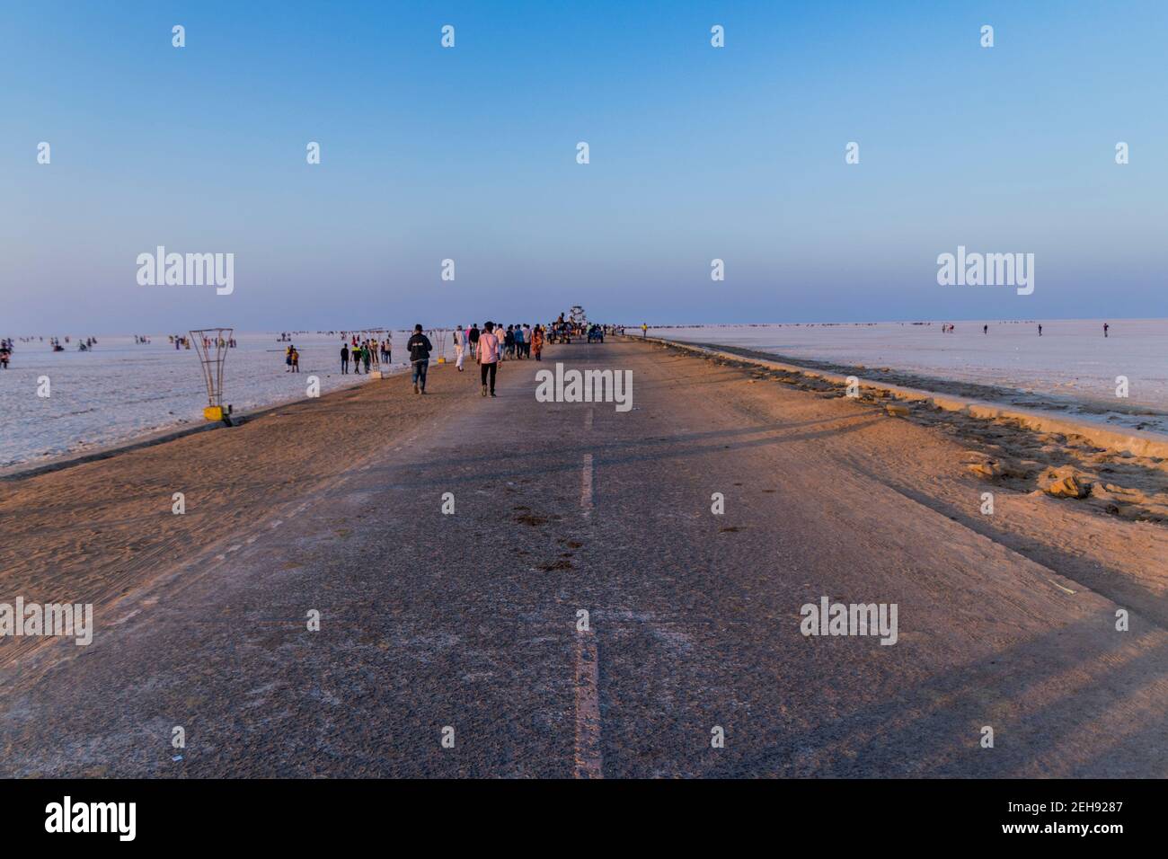 People in the White Rann Stock Photo - Alamy