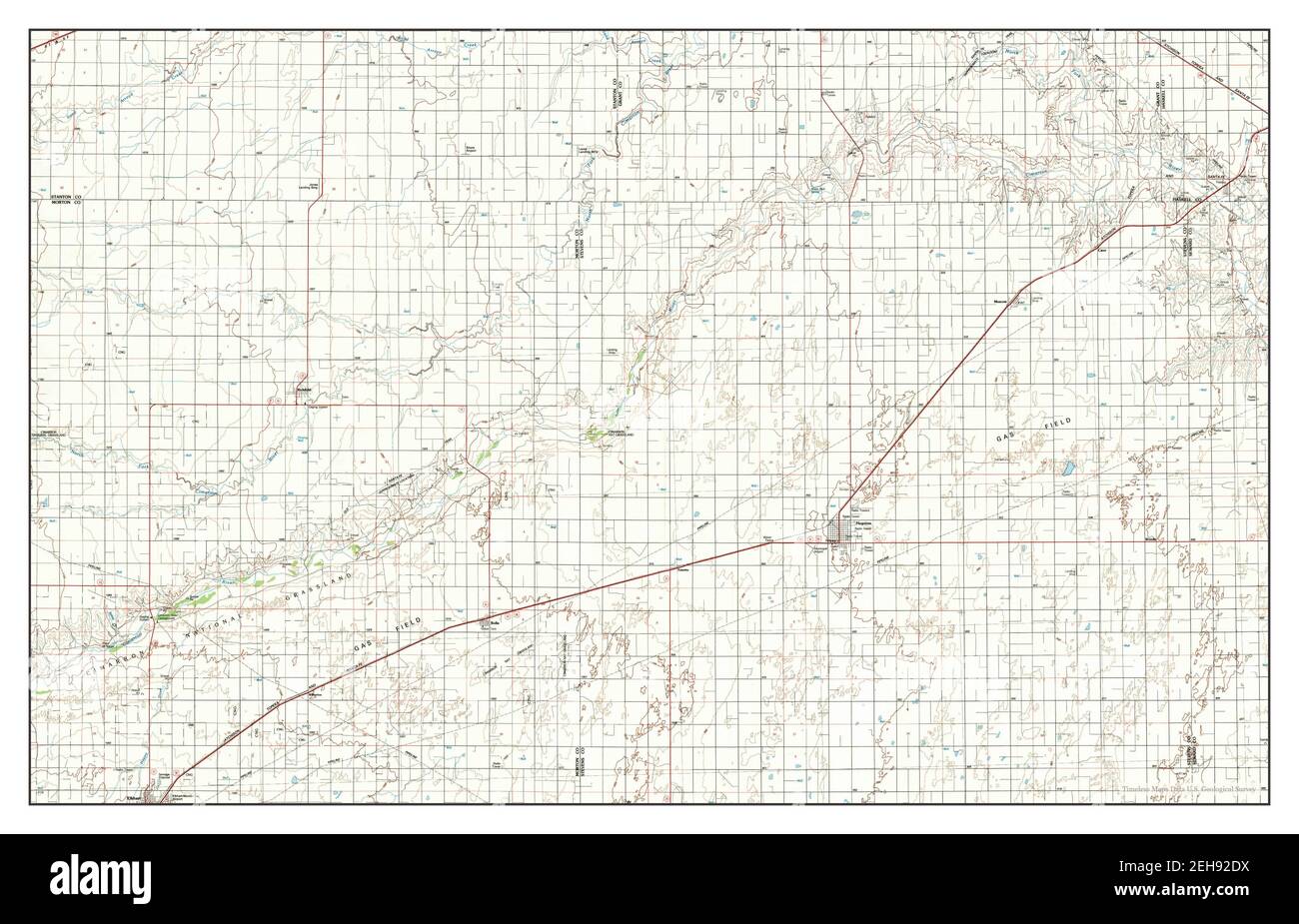 Map of hugoton hi-res stock photography and images - Alamy