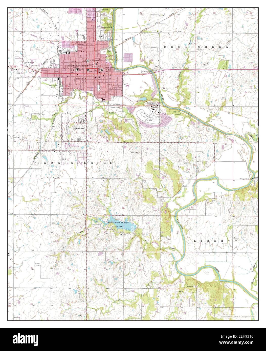 Independence, Kansas, map 1959, 1:24000, United States of America by ...