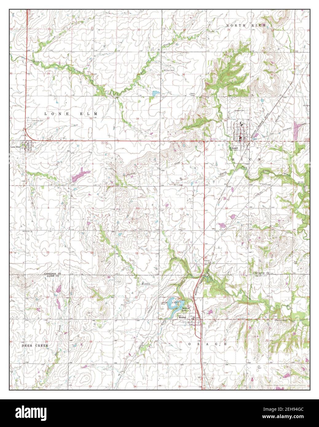 Map of kincaid hi-res stock photography and images - Alamy