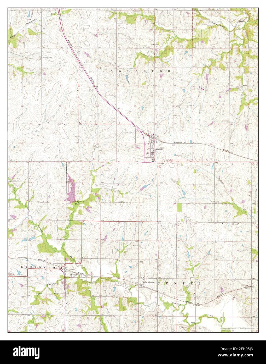 Lancaster kansas map Cut Out Stock Images & Pictures - Alamy