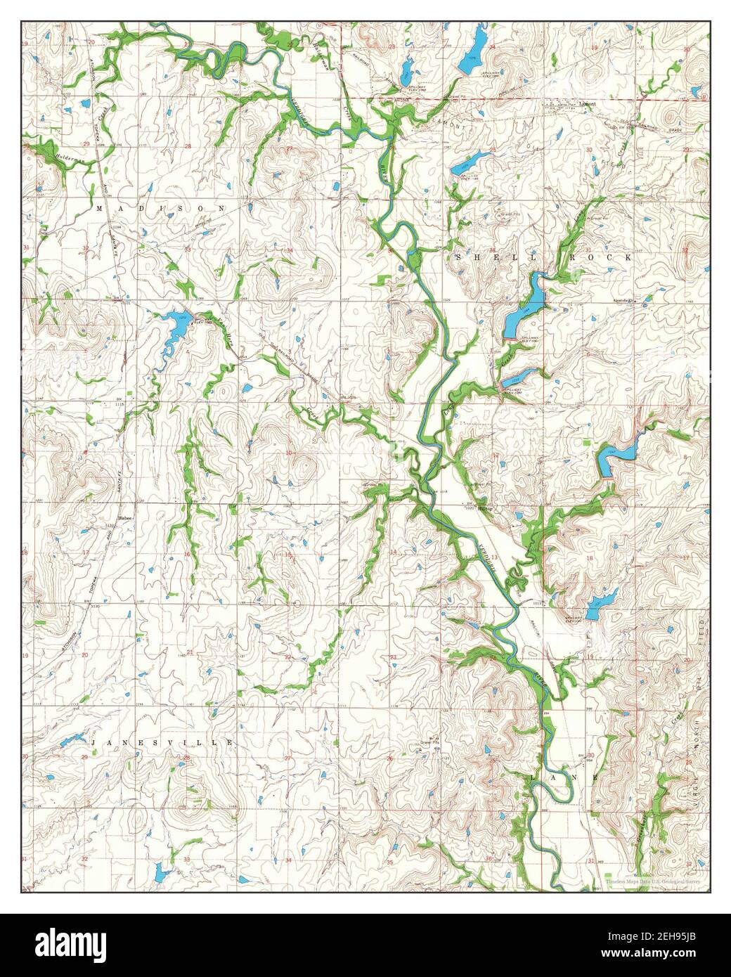 Lamont, Kansas, map 1967, 1:24000, United States of America by Timeless ...
