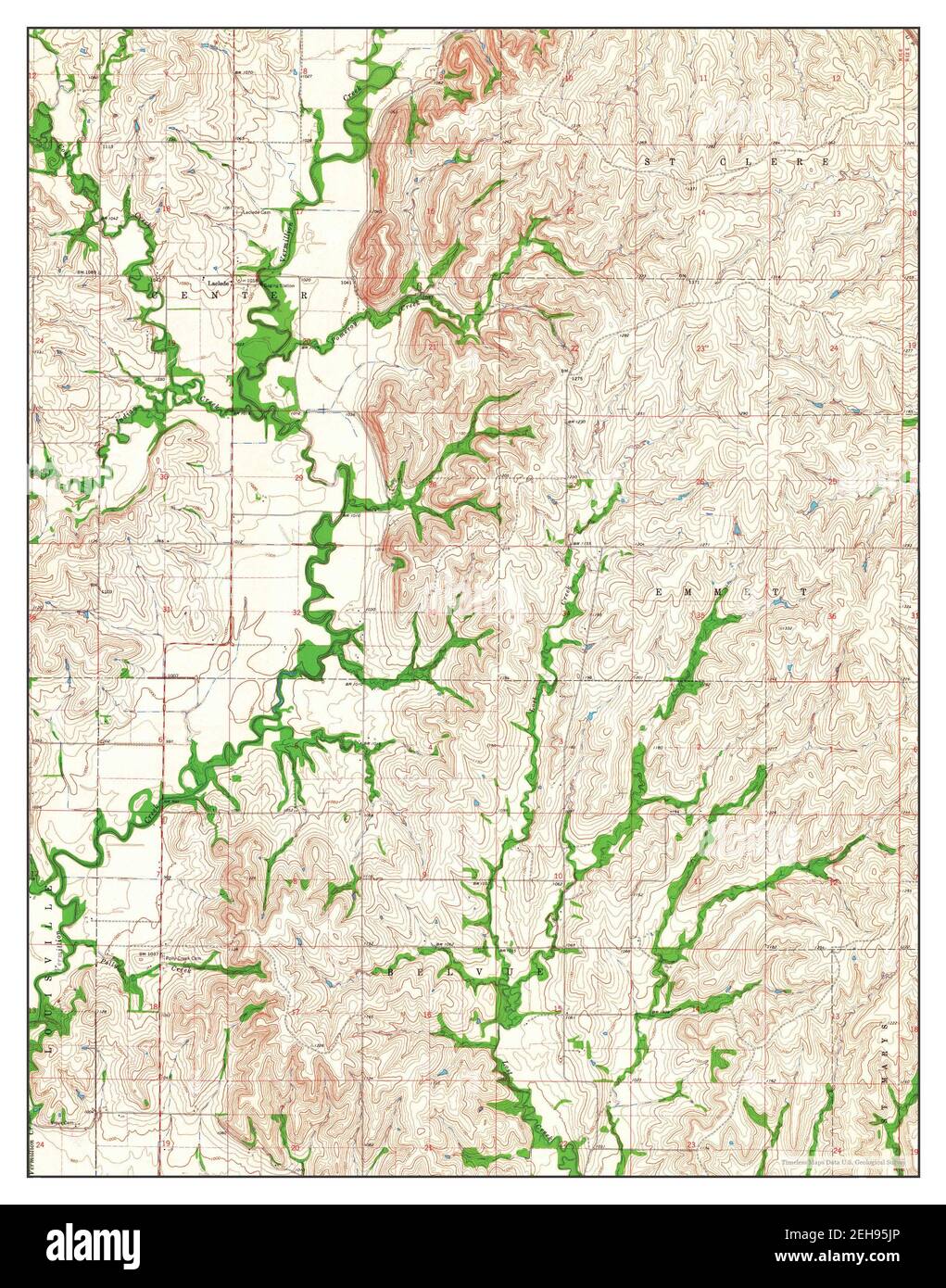 Laclede, Kansas, map 1964, 1:24000, United States of America by ...