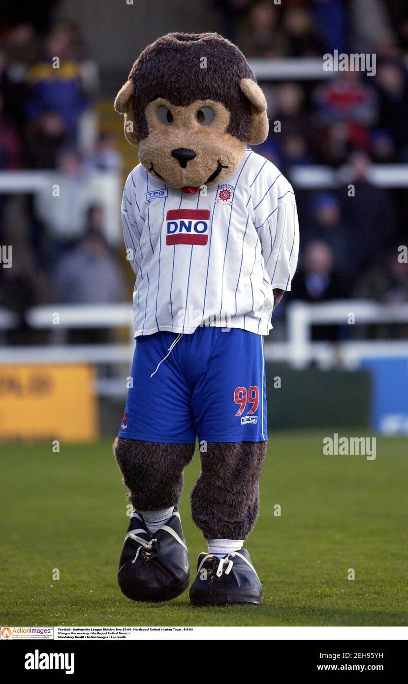 Hangus the monkey hartlepool united mascot hi-res stock photography and ...
