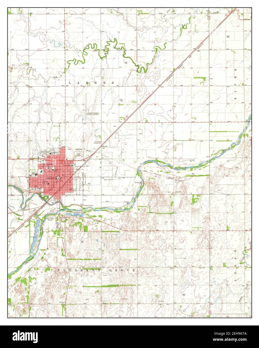 Map of larned hi-res stock photography and images - Alamy