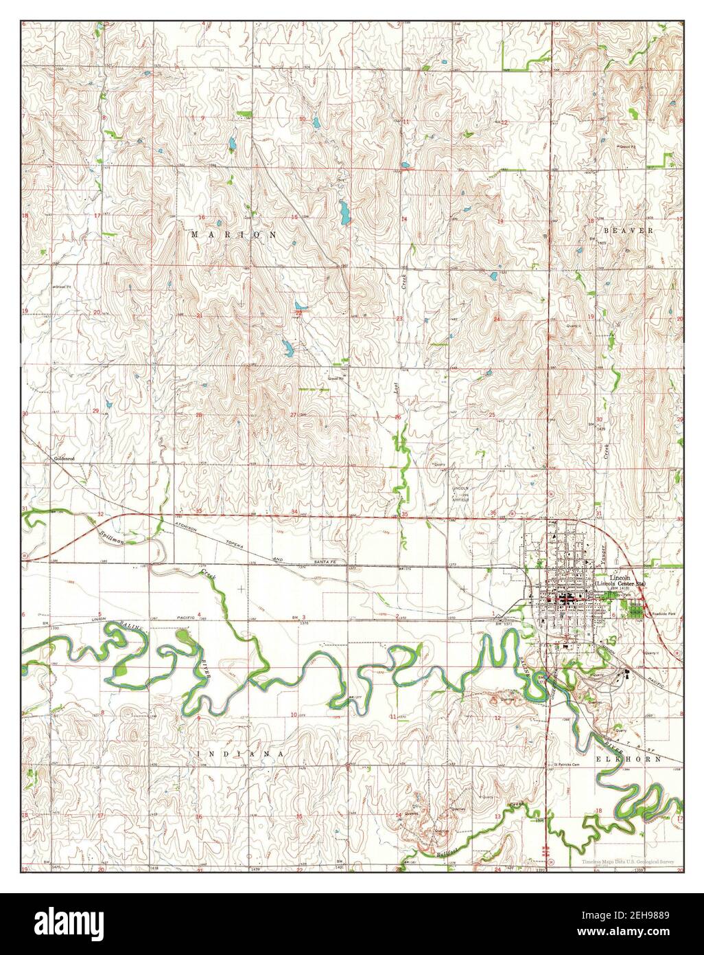 Old map lincoln county hi-res stock photography and images - Alamy