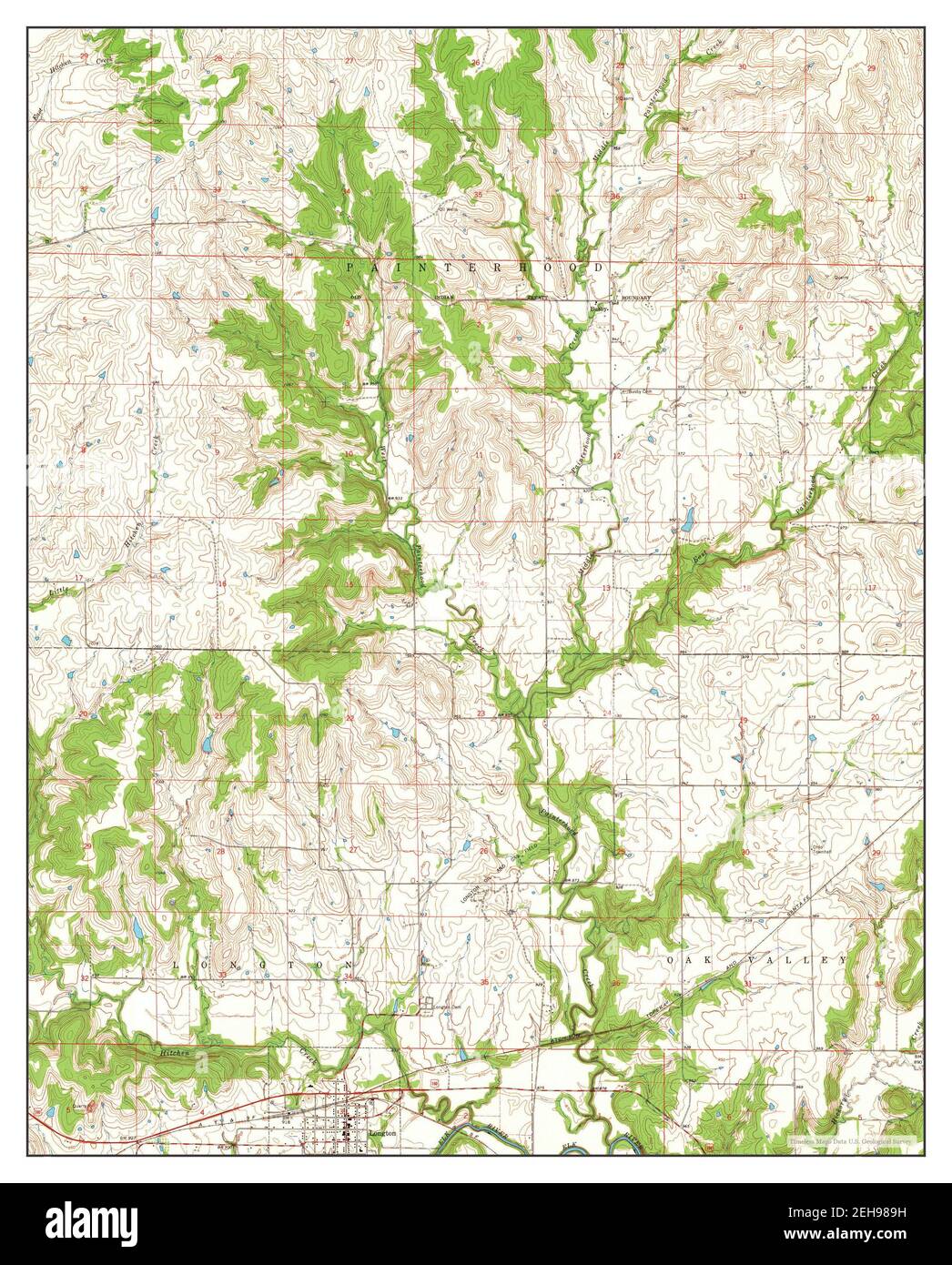 Longton, Kansas, map 1964, 1:24000, United States of America by ...