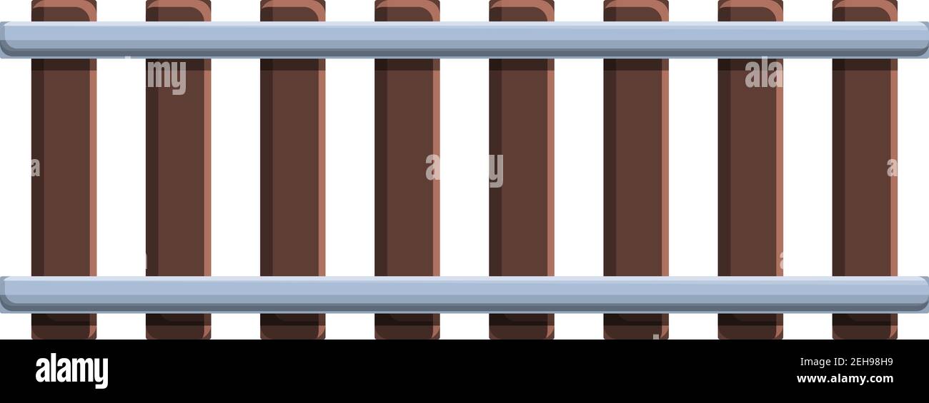Rails top view icon. Cartoon of rails top view vector icon for web ...