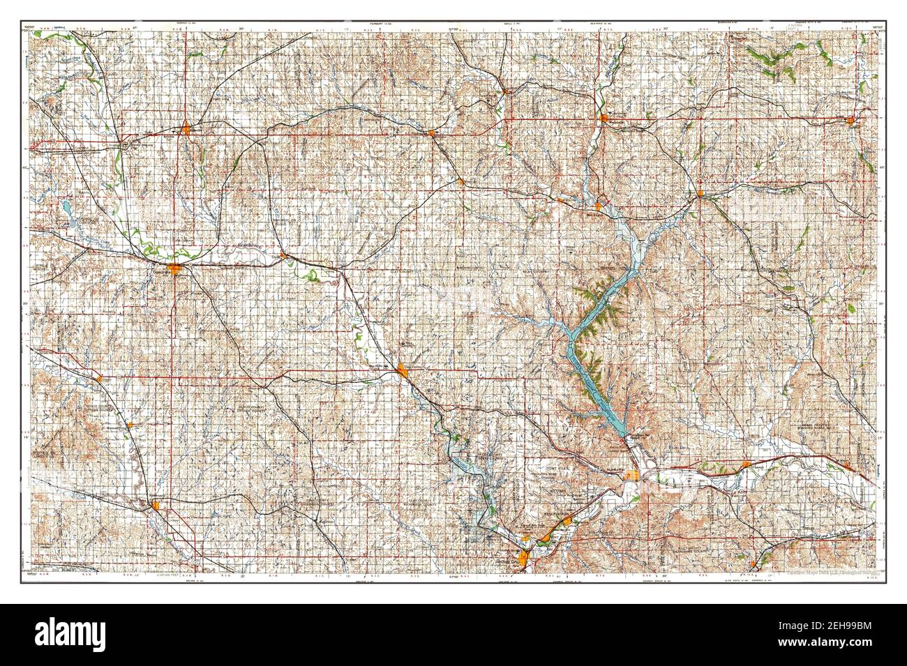 Manhattan, Kansas, map 1955, 1:250000, United States of America by ...