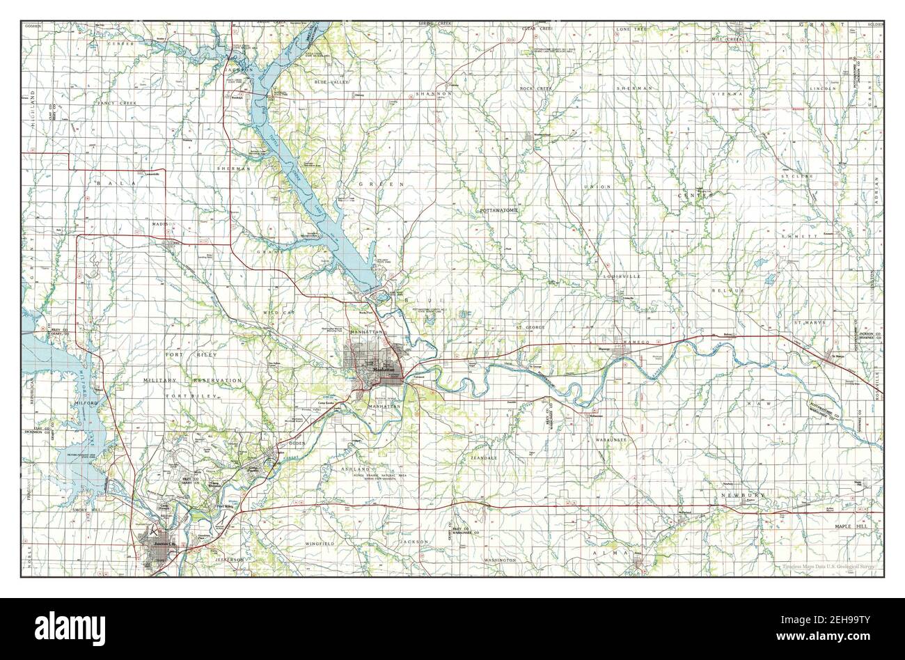 Manhattan map 1985 hi-res stock photography and images - Alamy