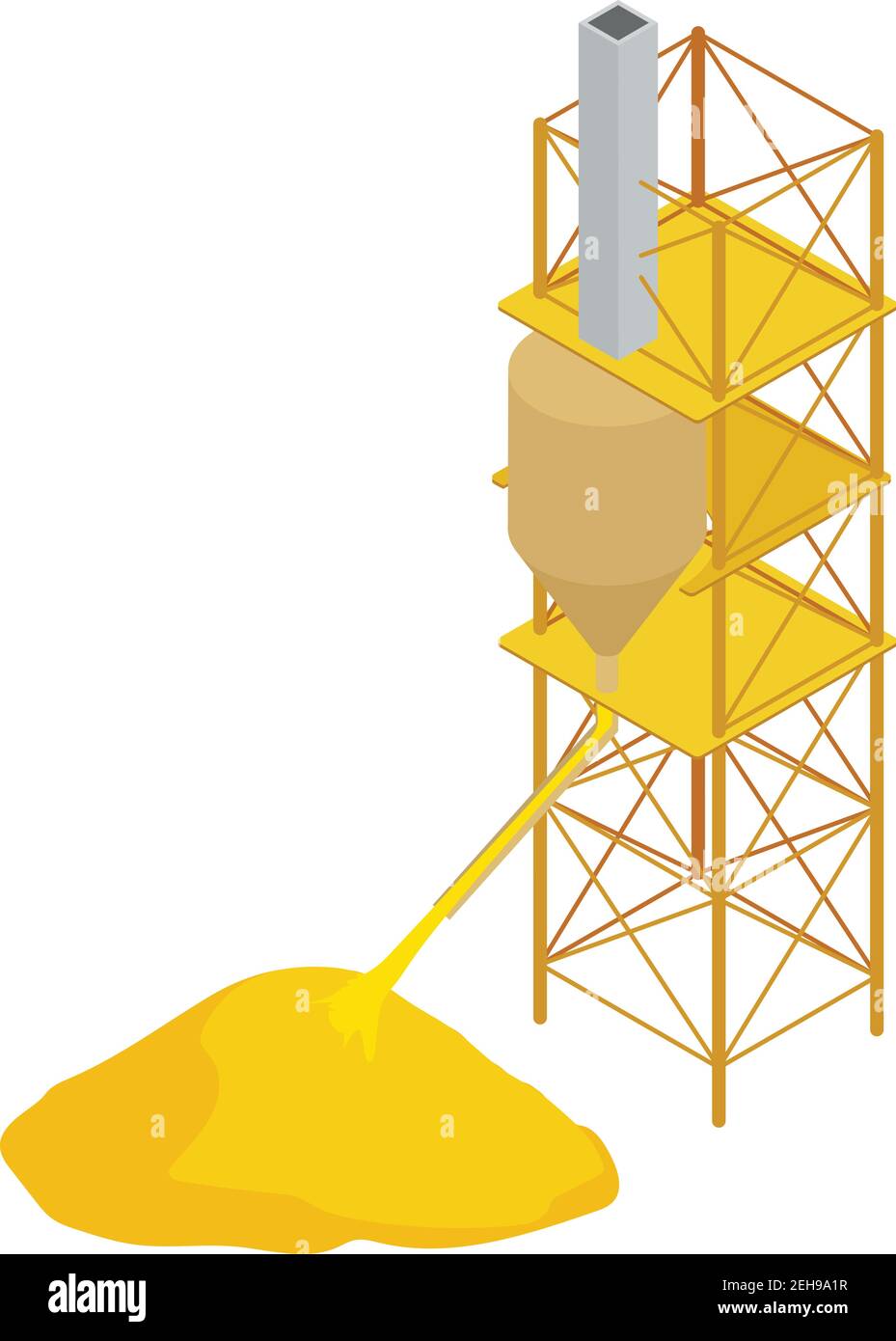 Refinery plant icon. Isometric of refinery plant vector icon for web ...