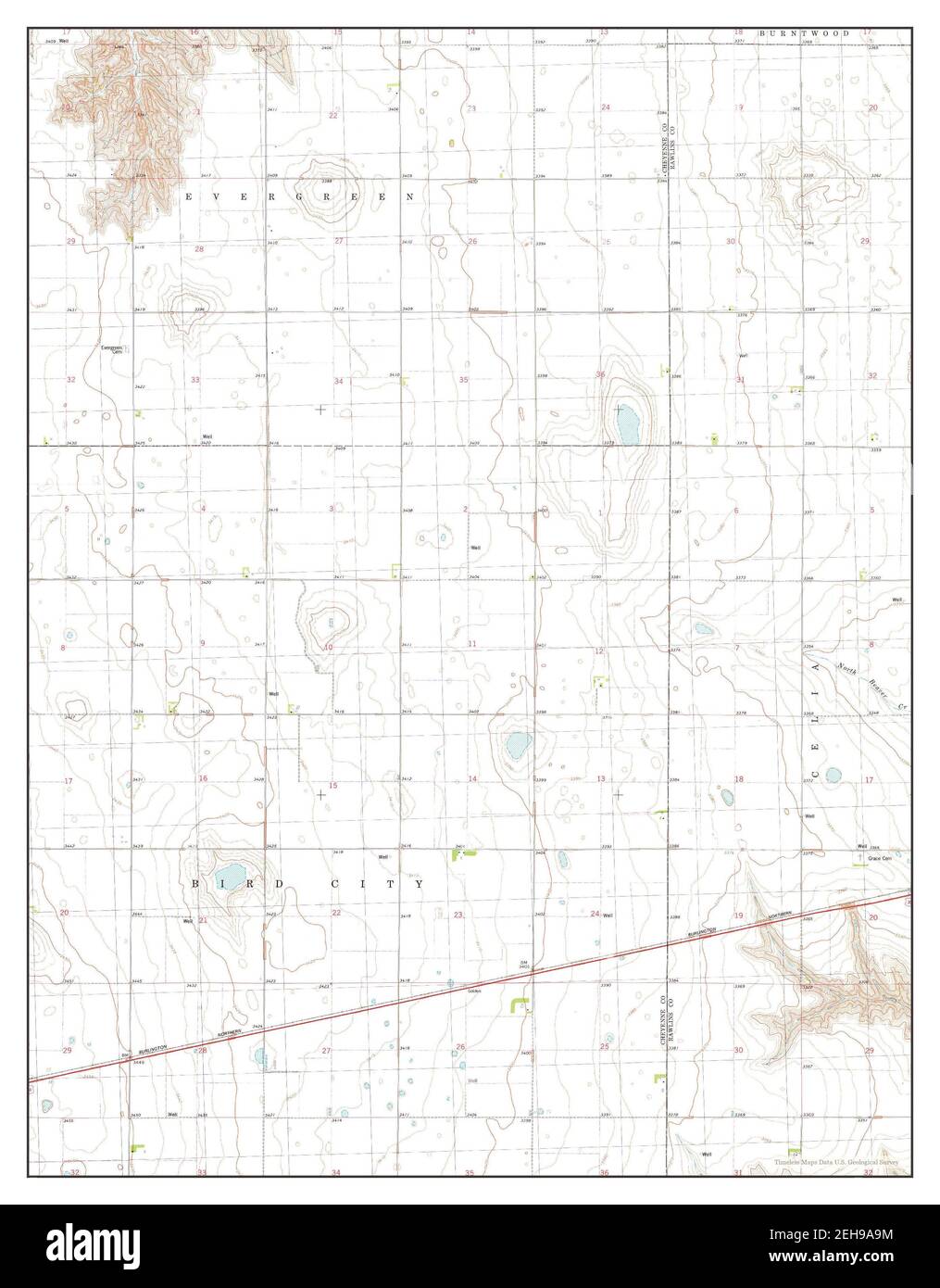 Mc Donald SW, Kansas, map 1978, 1:24000, United States of America by ...