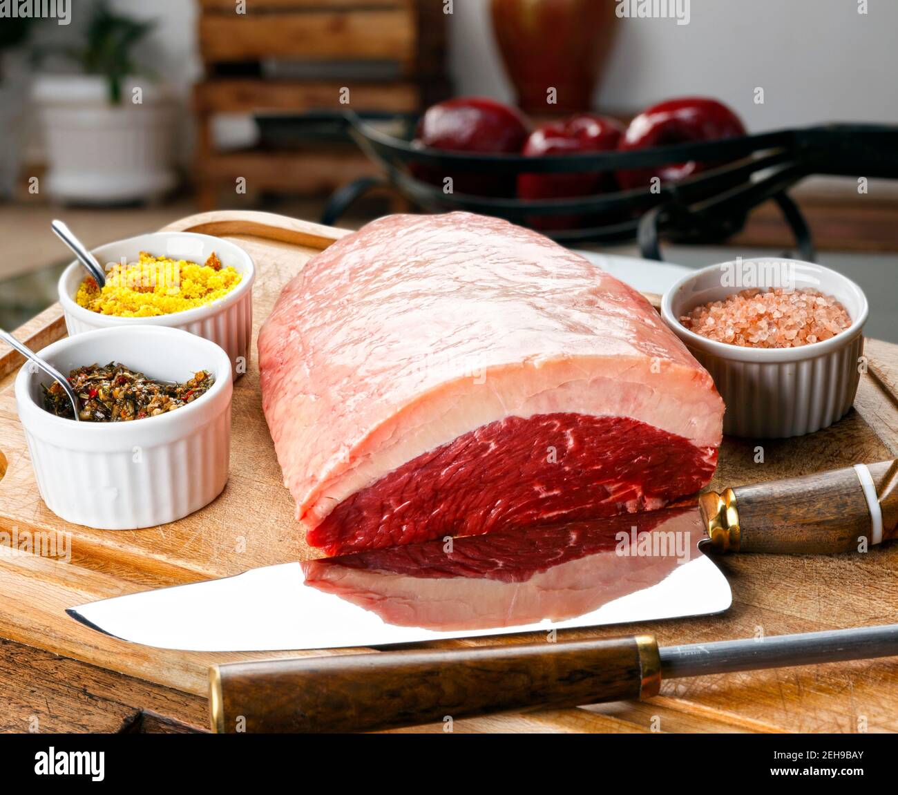 Raw picanha food, Brazillian BBQ Stock Photo - Alamy