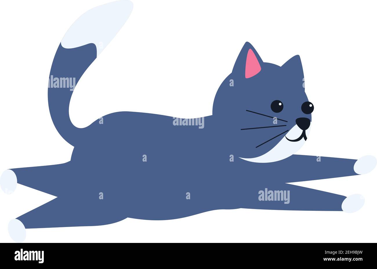Playful cat pose icon. Cartoon of playful cat pose vector icon for web ...