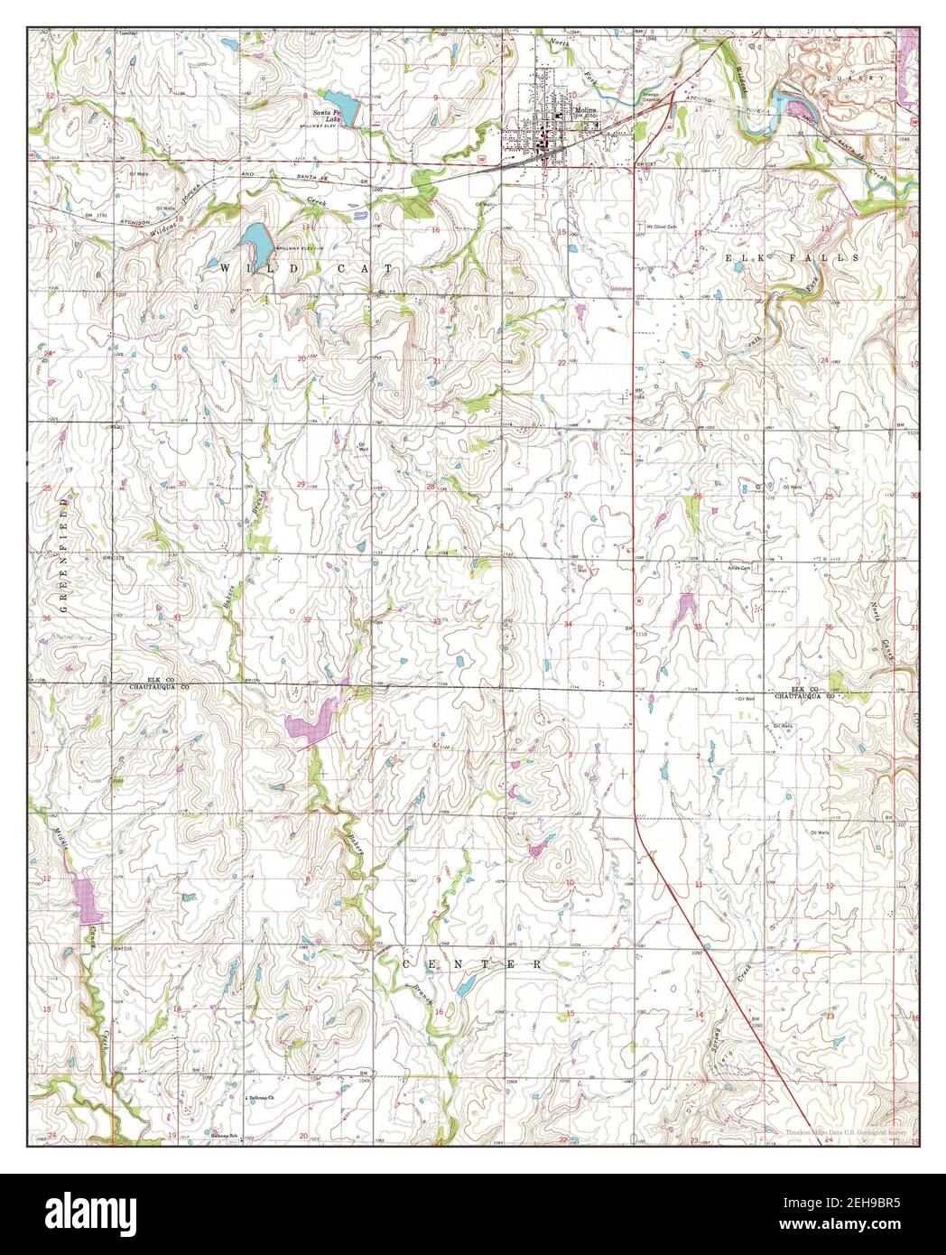 Moline kansas map Cut Out Stock Images & Pictures - Alamy