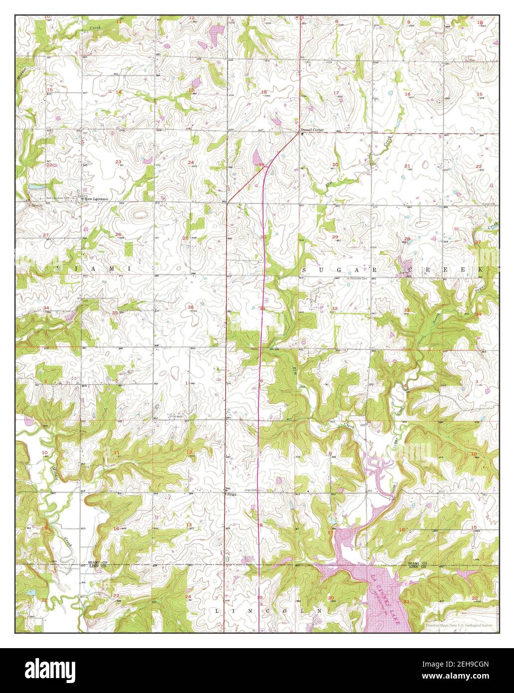 Lancaster kansas map Cut Out Stock Images & Pictures - Alamy