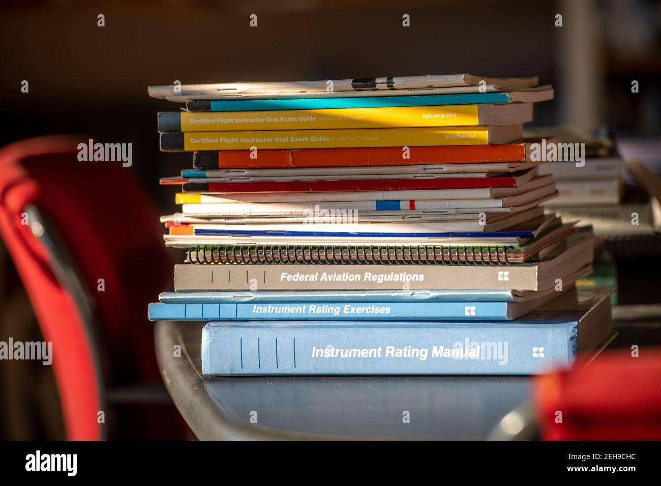 Stack of books on aviation, Massey Airport, Massey, MD Stock Photo - Alamy