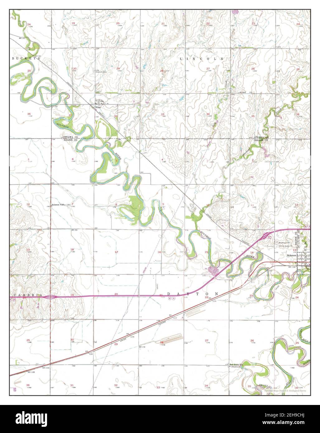 Map of niles hi-res stock photography and images - Alamy