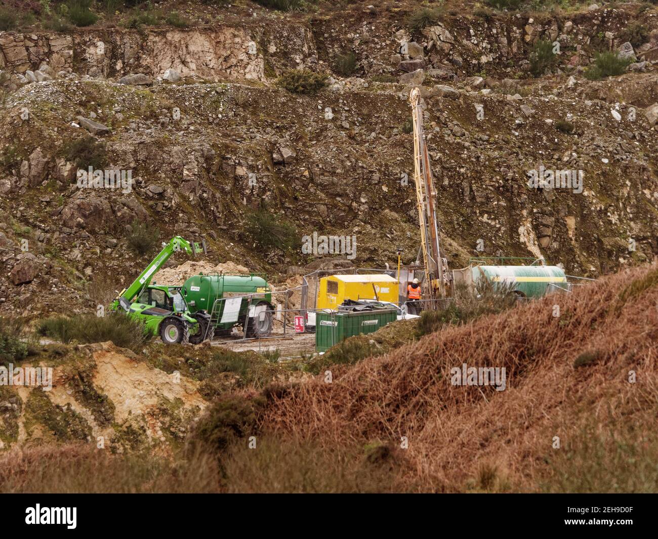 St Dennis and Nanpean, Lithium extraction at Treleavour Downs. The ...